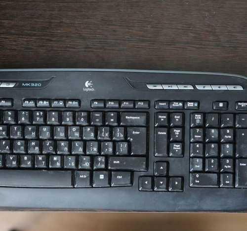 Комплект клавиатура и мышь logitech mk320