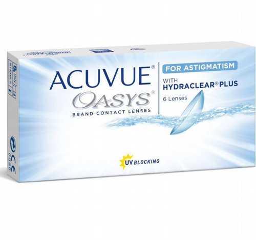 Линзы acuvue oasys astigmatism - 1 и - 1,25 2нед