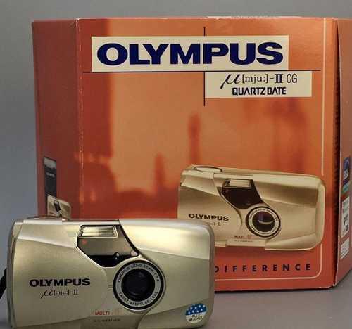 Плёночный фотоаппарат olympus mju ii