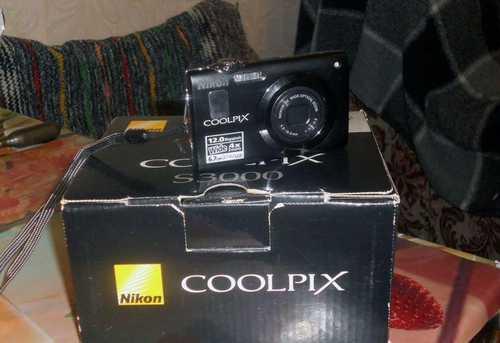 Фотоаппарат nikon coolpix S3000