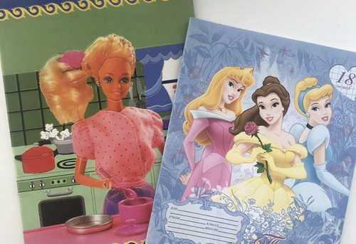 Тетради barbie disney в клетку
