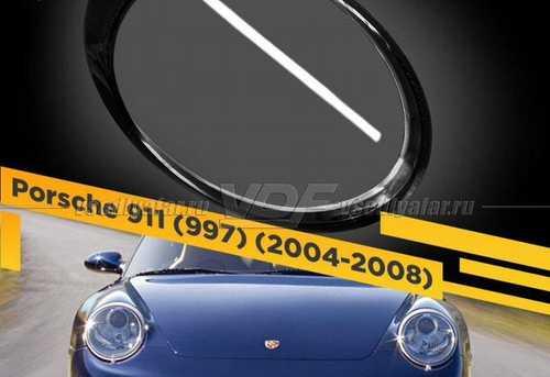 Стекло для фары Porsche 911 (997) (2004-2008) Черн