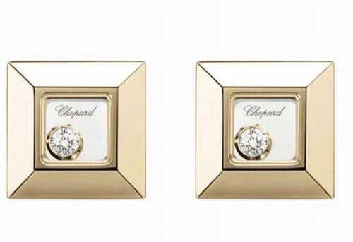 Серьги Chopard Icons Square. Оригинал