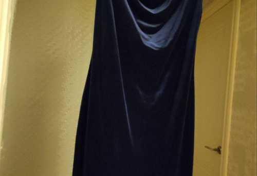 Вечернее платье 46-48 размера синее
