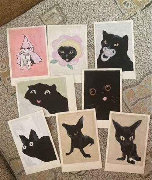 Забавные открытки с котами