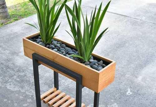 Дизайнерская подставка под растения в стиле лофт