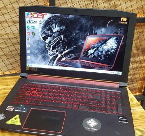 Игровой ноутбук Acer Nitro i5-8300h 16Gb GTX1050 4