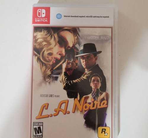 L a noire nintendo switch+ подарю геймпад и чехол