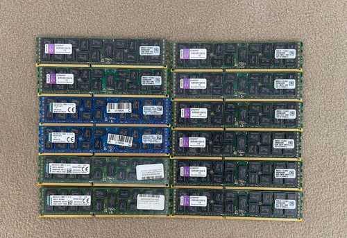 Серверная озу 16Гб DDR3-1600 Kingston-12 штук