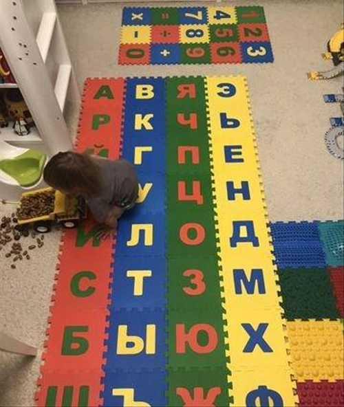 Коврик пазл Русский алфавит - большой