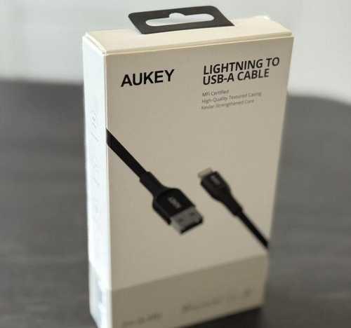 Кабель 2м Lightning Aukey оригинал