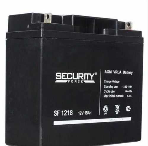 Аккумулятор Security Force -1218 (12V18A) д182ш76в