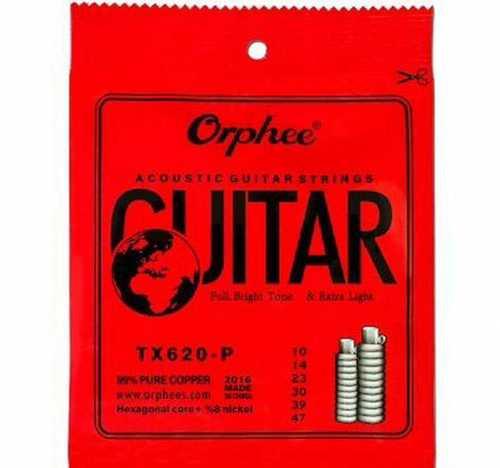 Orphee TX-620-P Струны для акустических гитар