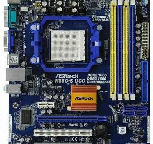 Материнская плата asrock n68c s ucc   процессор  