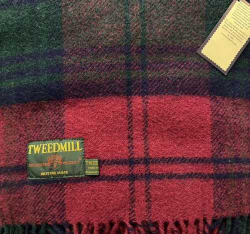 Настоящий шотландский шерстяной плед Tweedmill