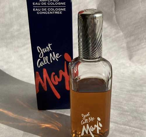 Just Call Me Maxi” Max Factor cologne, винтаж