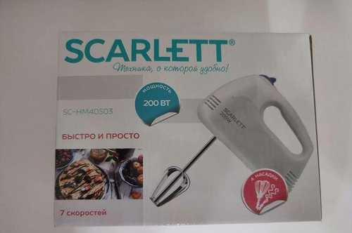 Миксер scarlett sc-hm40s03 (новый)