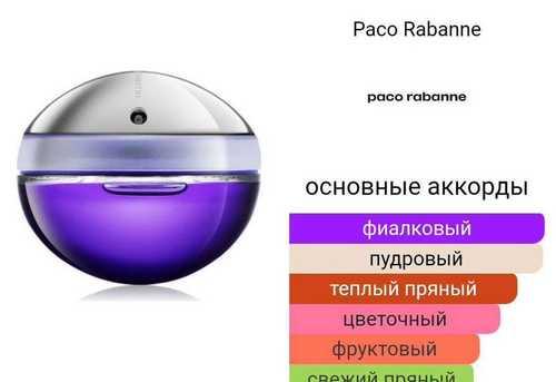 Paco rabanne ultraviolet 10 мл Франция