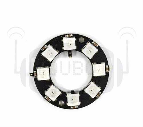 Светодиодное кольцо WS2812 5050 RGB LED 8 светодио