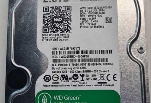 Жесткий диск WD Green 2TB WD20ezrx