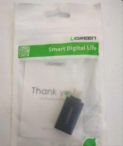 Переходник USB type-C OTG Ugreen