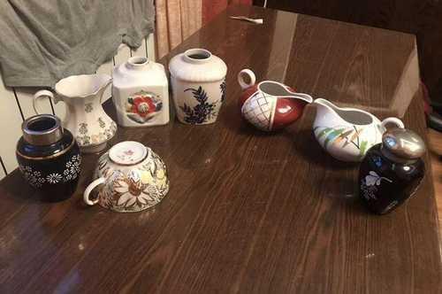 Посуда СССР молочники/сахарница,чайница, чашка