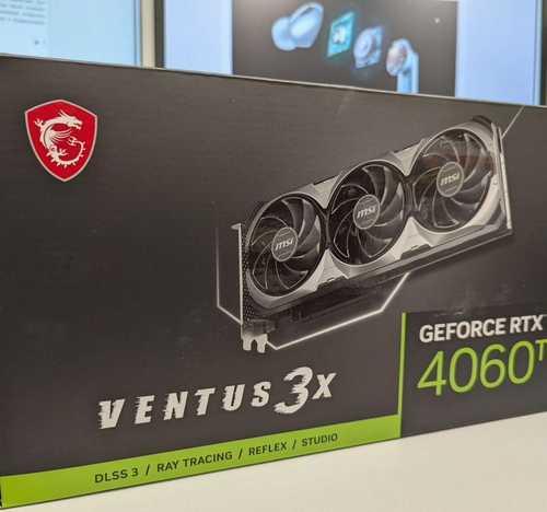 Видеокарта MSI RTX 4060ti ventus 3X OC новая