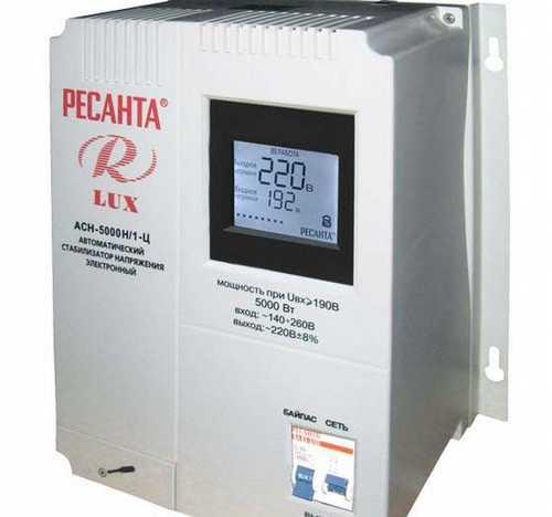 Стабилизатор 5 кВт Ресанта асн-5000Н/1-Ц