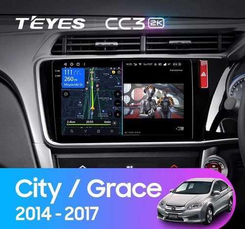 Магнитола для Honda City 2014-17 Teyes CC3 2k 4/64