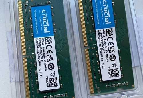 RAM 8GB DDR4-3200 crucial