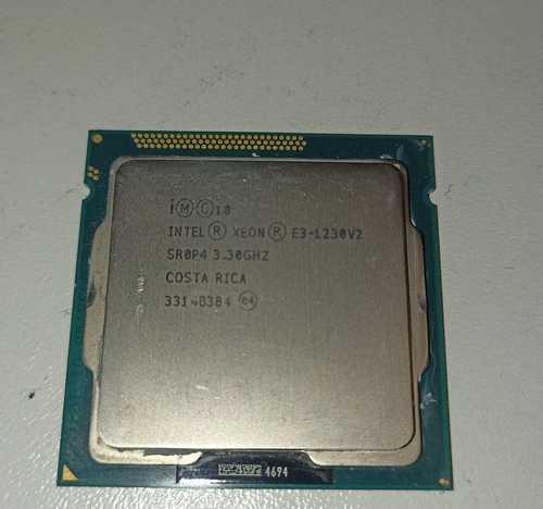 Процессор intel xeon e3 1230v2