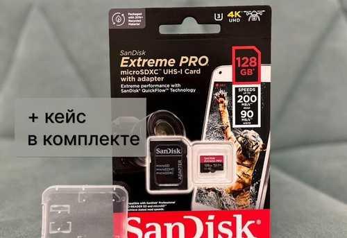 Карта памяти Sandisk Extreme Pro 128gb microsdxc