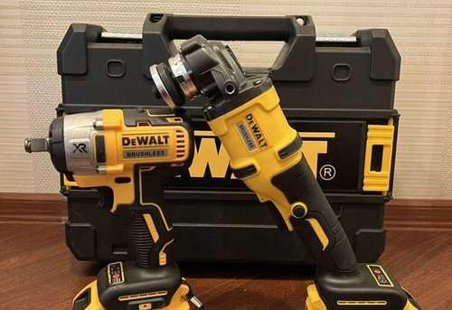 Набор инструментов 2в1 dewalt гайковерт+ушм