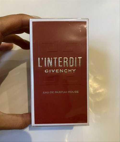 Духи givenchy l'interdit красные