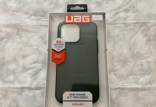 Чехол на iPhone 14 pro max uag magsafe carbon