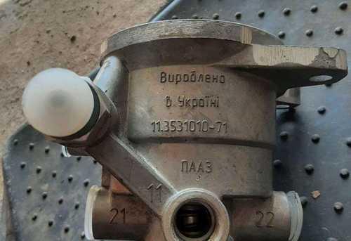 Новый Тормозной кран прицепа пааз