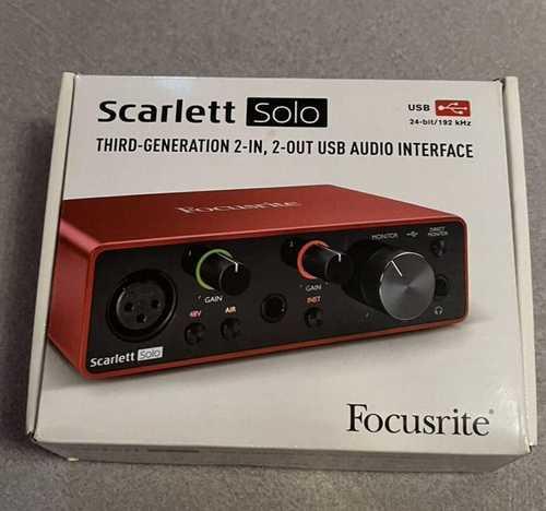 Звуковая карта focuseite scarlett solo