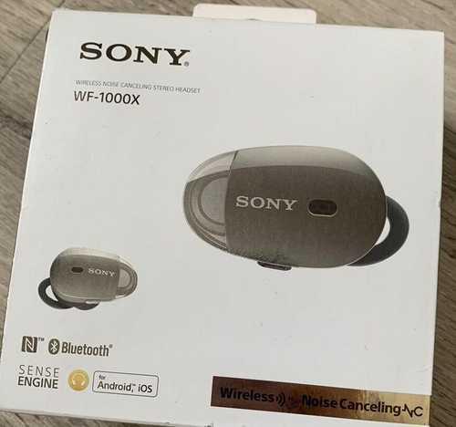 Беспроводные наушники sony WF-1000X