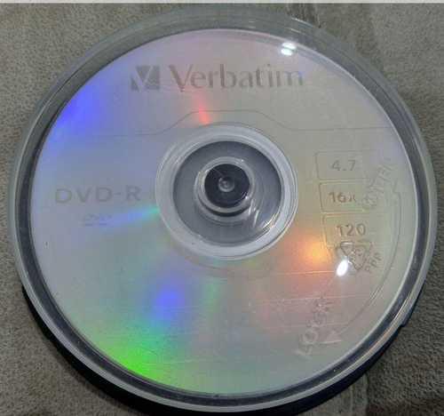 Verbatim DVD-R 4.7Gb 16x 120min Cake Box упаковка