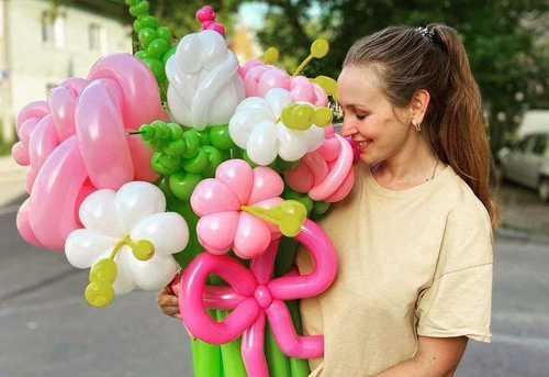 Воздушные шарики цветы