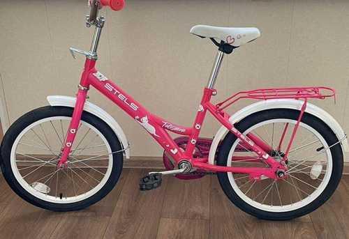 Велосипед детский 18 дюймов для девочки stels