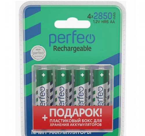 Аккумуляторы Ni-MH AA Perfeo 2850mAh 4шт