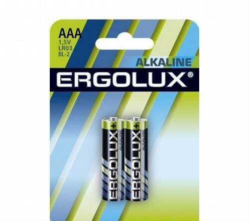 Ergolux LR03 Alkaline BL-2 (LR03 BL-2, батарейка,1