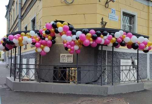 Гирлянда на вход, арка из шаров