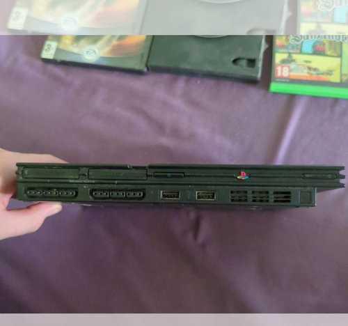 Sony PlayStation 2 Slim, 2 геймпада