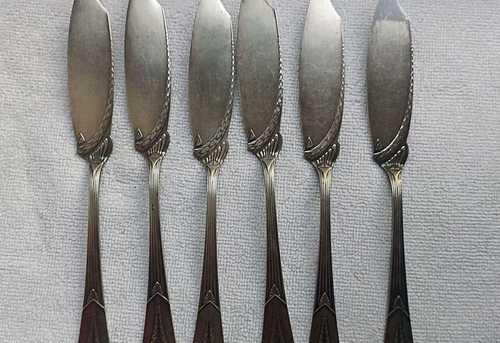 Старинные ножи для рыбы WMF Страус 1903-1910гг