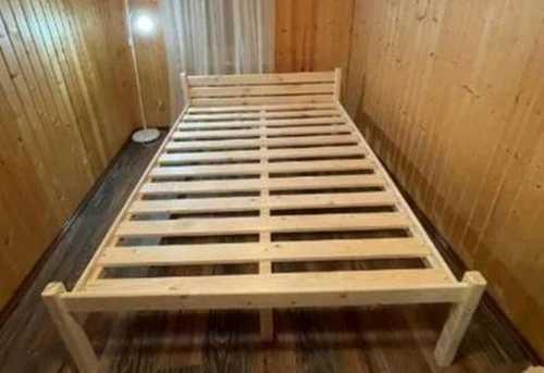 Кровать двуспальная из сосны 120*200
