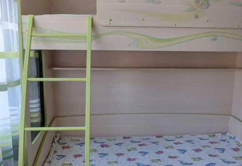 Комплект детской мебели (кровать 2шка+шкаф+пенал)