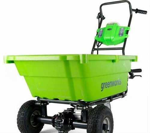 Тележка садовая Greenworks G40GCk4 (акб + зу)