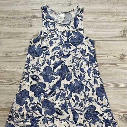 H&M платье с синими цветами новое р.S